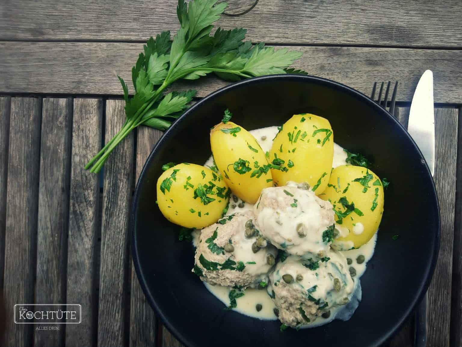 Königsberger Klopse mit Bio-Rinderhack und Pellkartoffeln | Chris ...